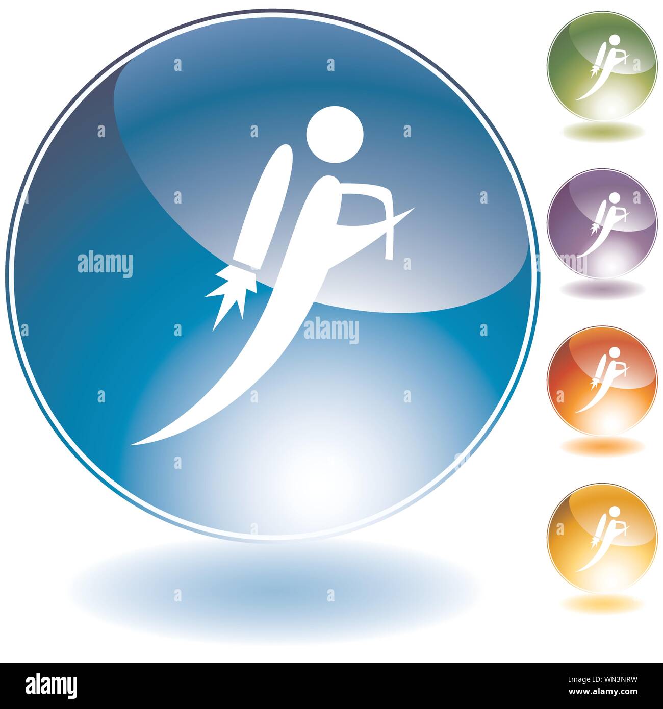 Jetpack Man Icon Stock Vector Image & Art - Alamy