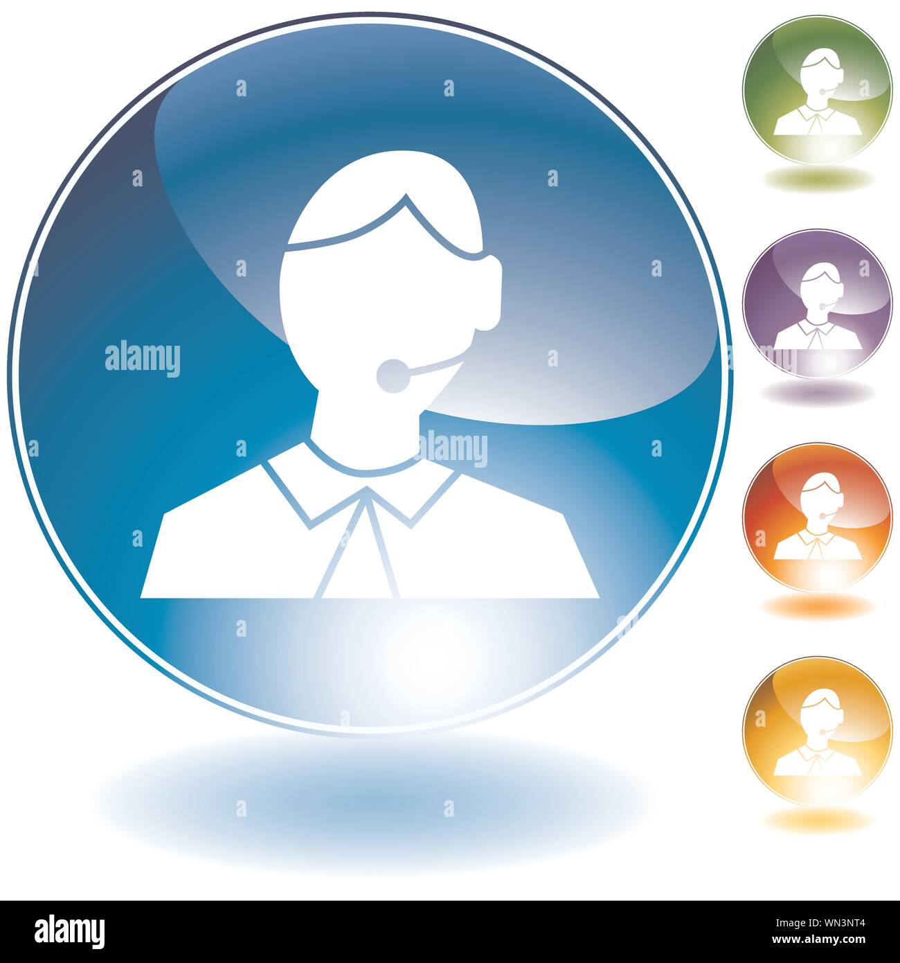 Male customer support service Stock Vector Images - Alamy