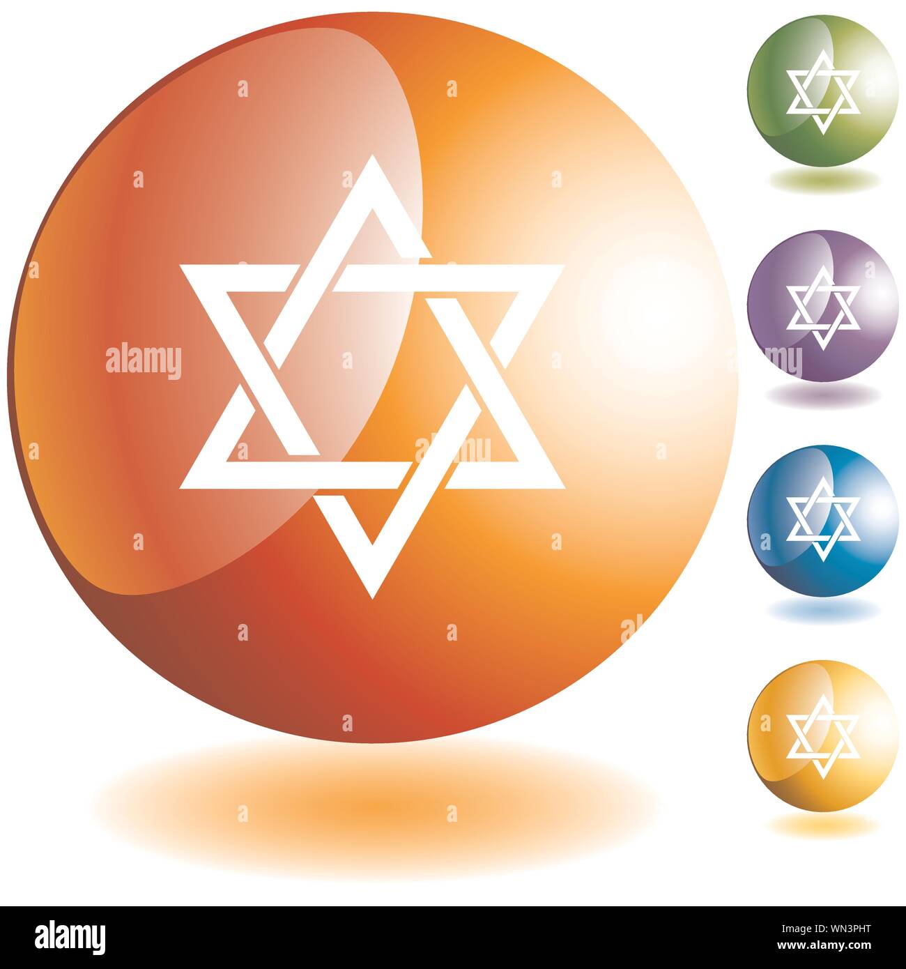 Jewish Star Icon Stock Vector Image & Art - Alamy