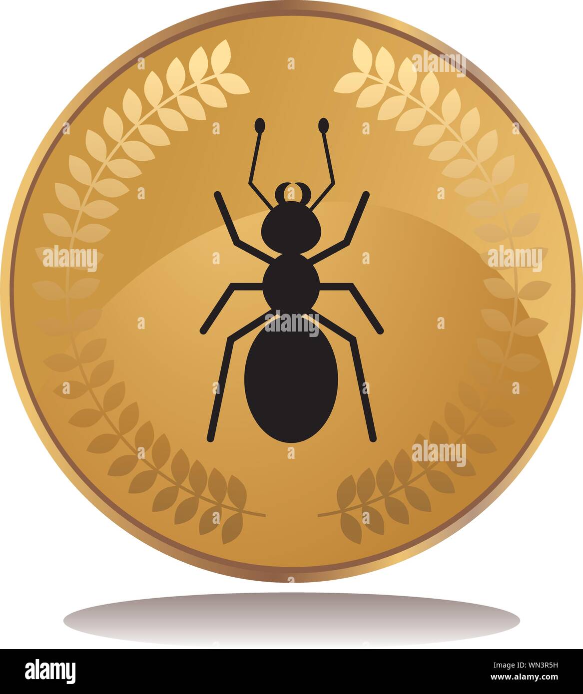 Gold Coin - Ant Stock Vector Image & Art - Alamy