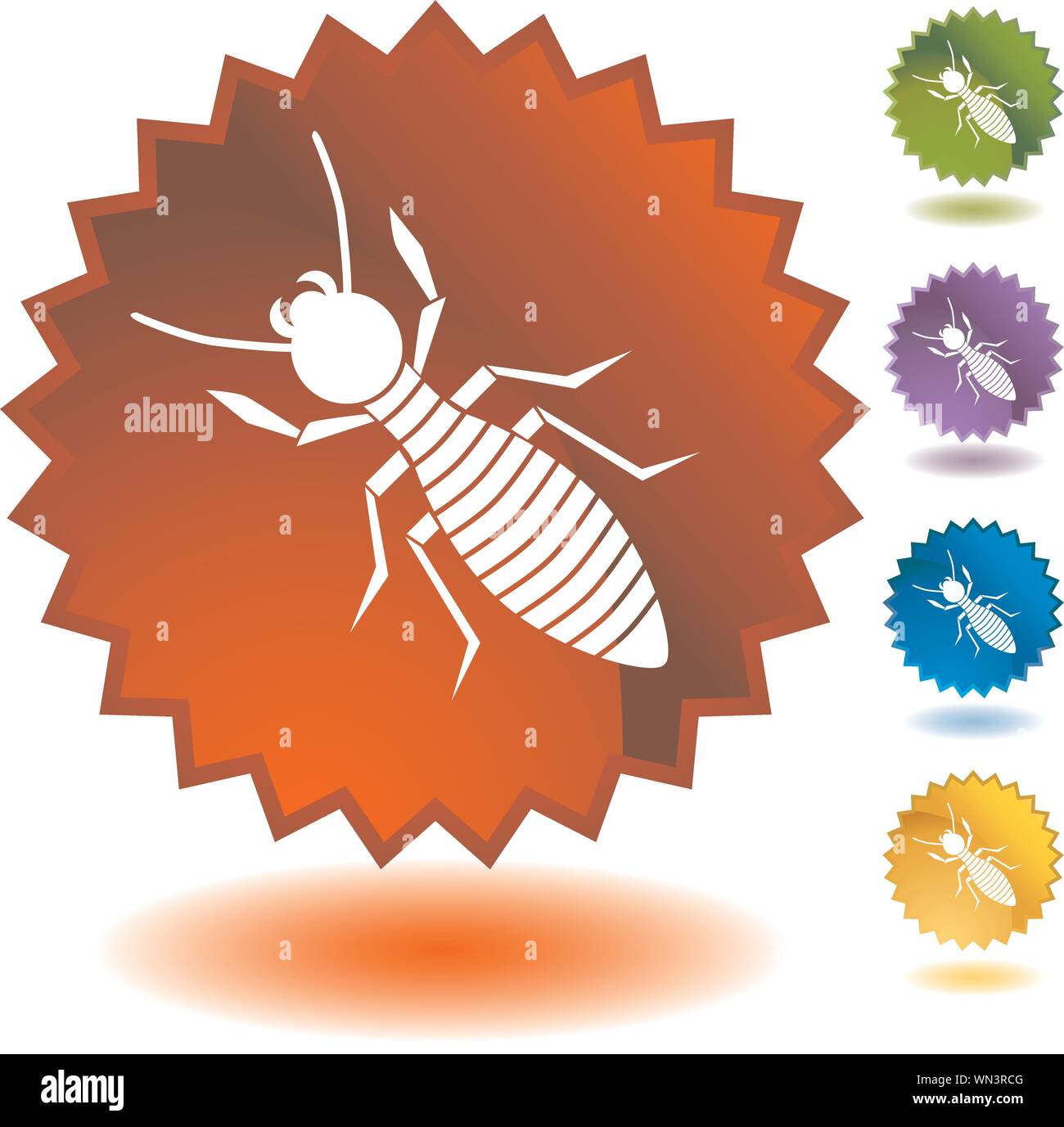 Termites eating wood Stock Vector Images - Alamy