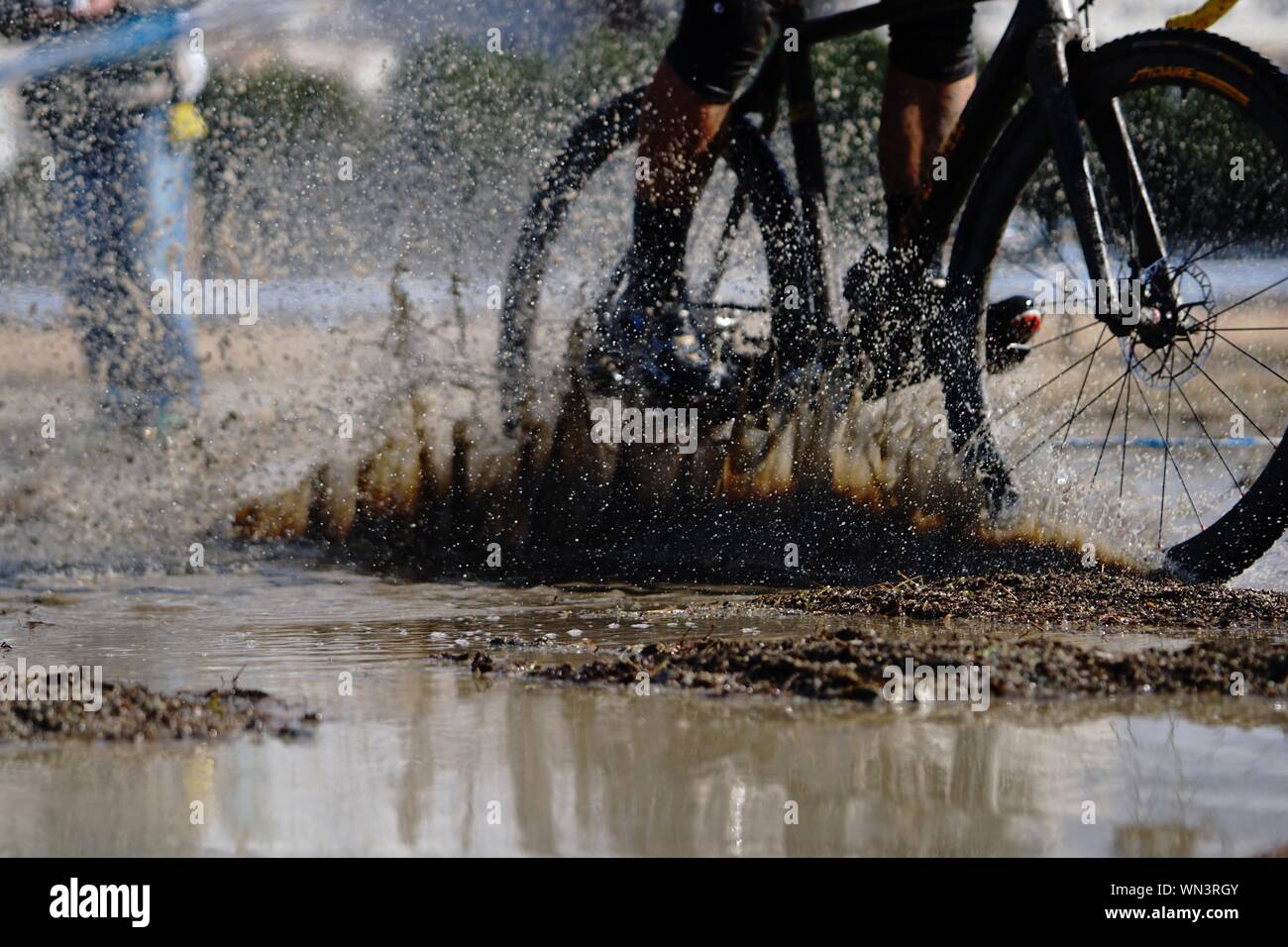 Bicycle, mud, man hi-res stock photography and images - Alamy
