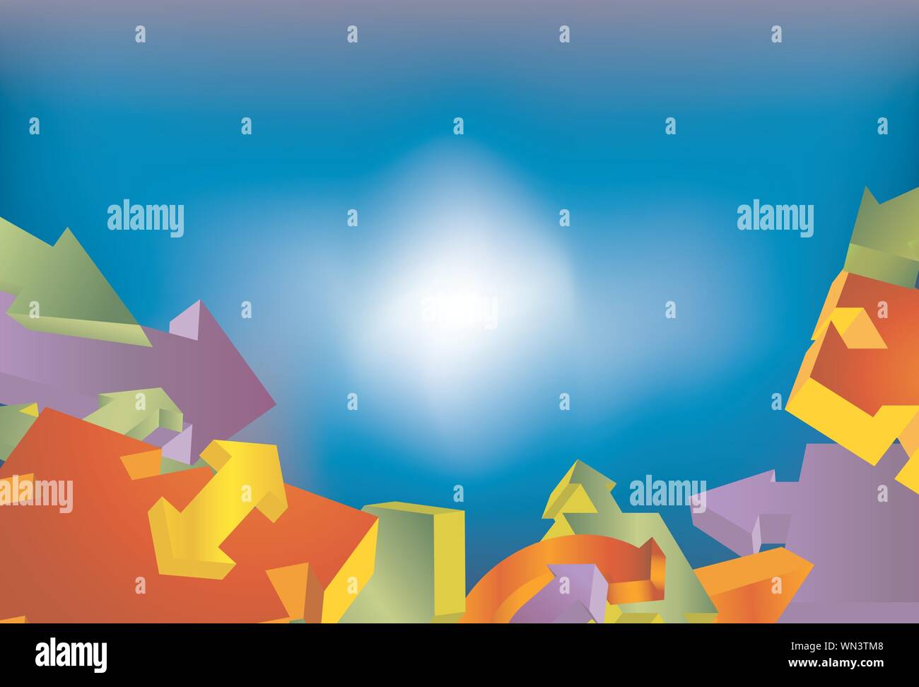 Directional Arrow Background Stock Vector Image & Art - Alamy