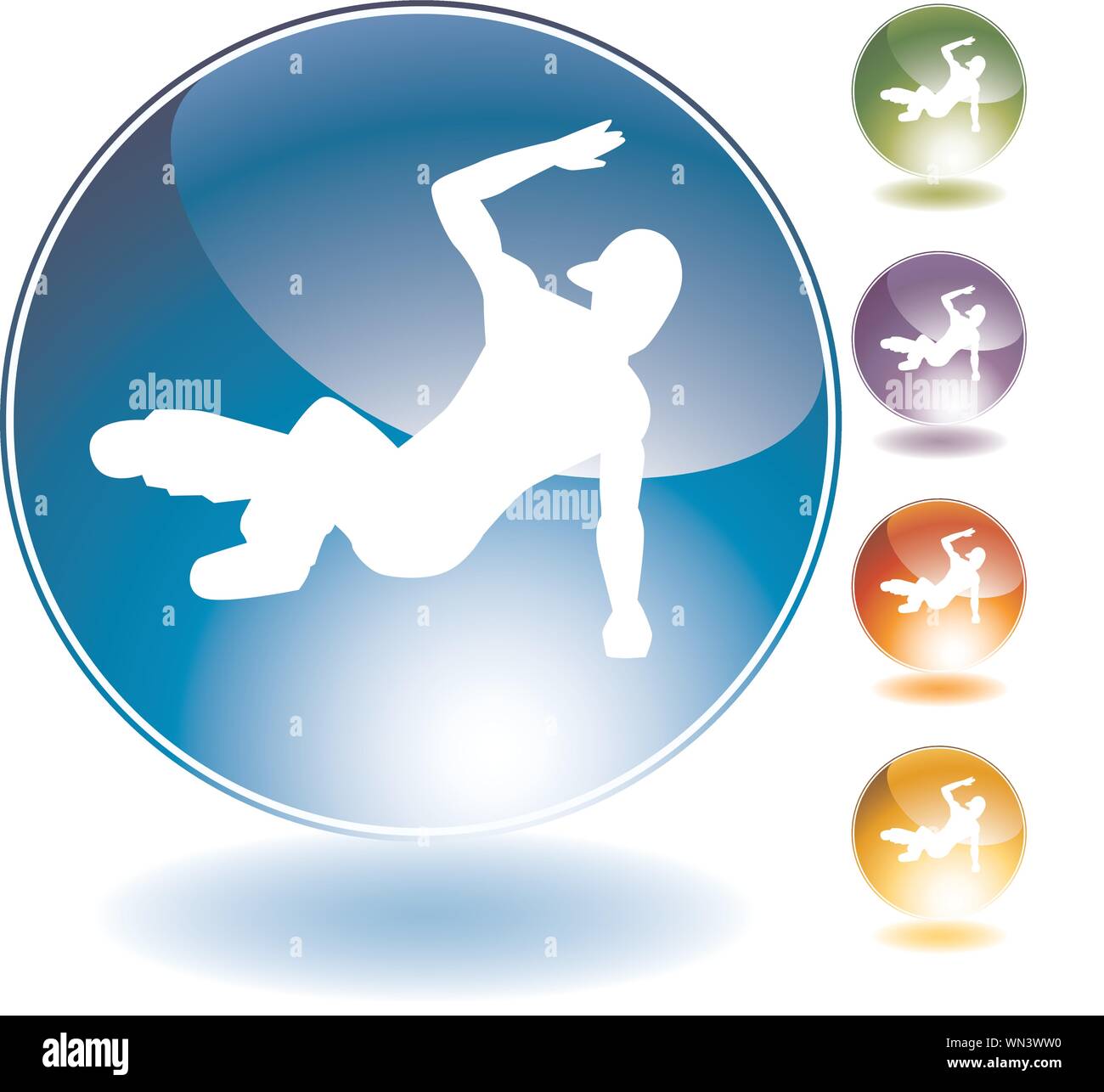 Breakdancer Crystal Icon Stock Vector Image & Art - Alamy