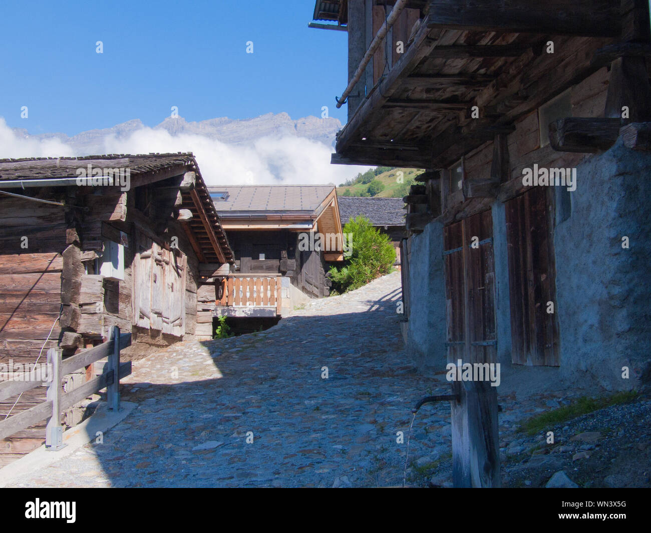 Old Rustic Buildings Stock Photo - Alamy