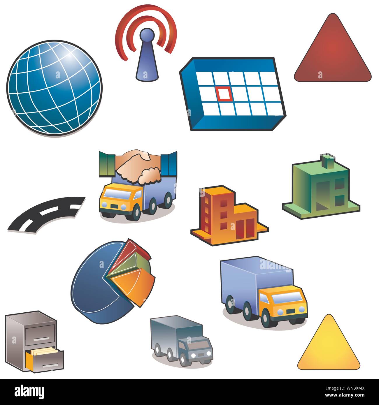 Traffic Icon Set Stock Vector Image & Art - Alamy