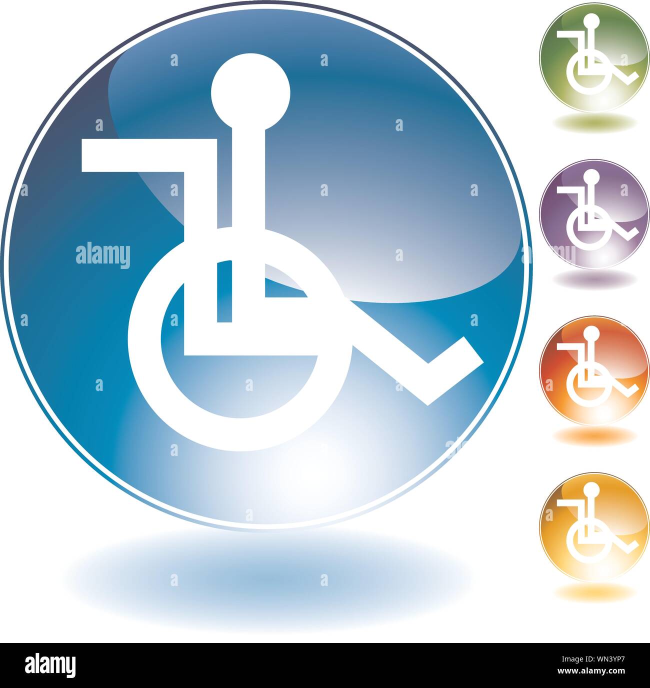 Mobility impaired Stock Vector Images - Alamy