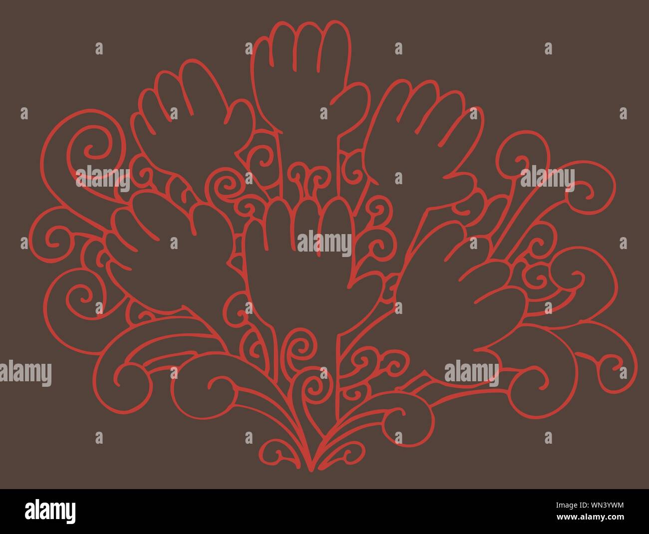 Wave hands hand waving Stock Vector Images - Alamy
