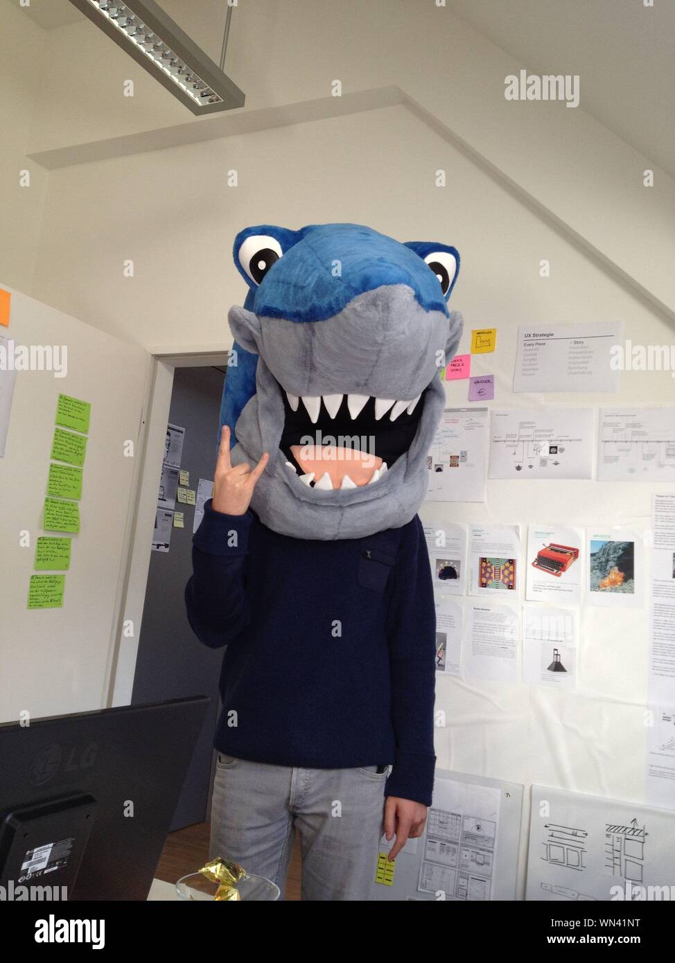 Animal costume office hi-res stock photography and images - Alamy