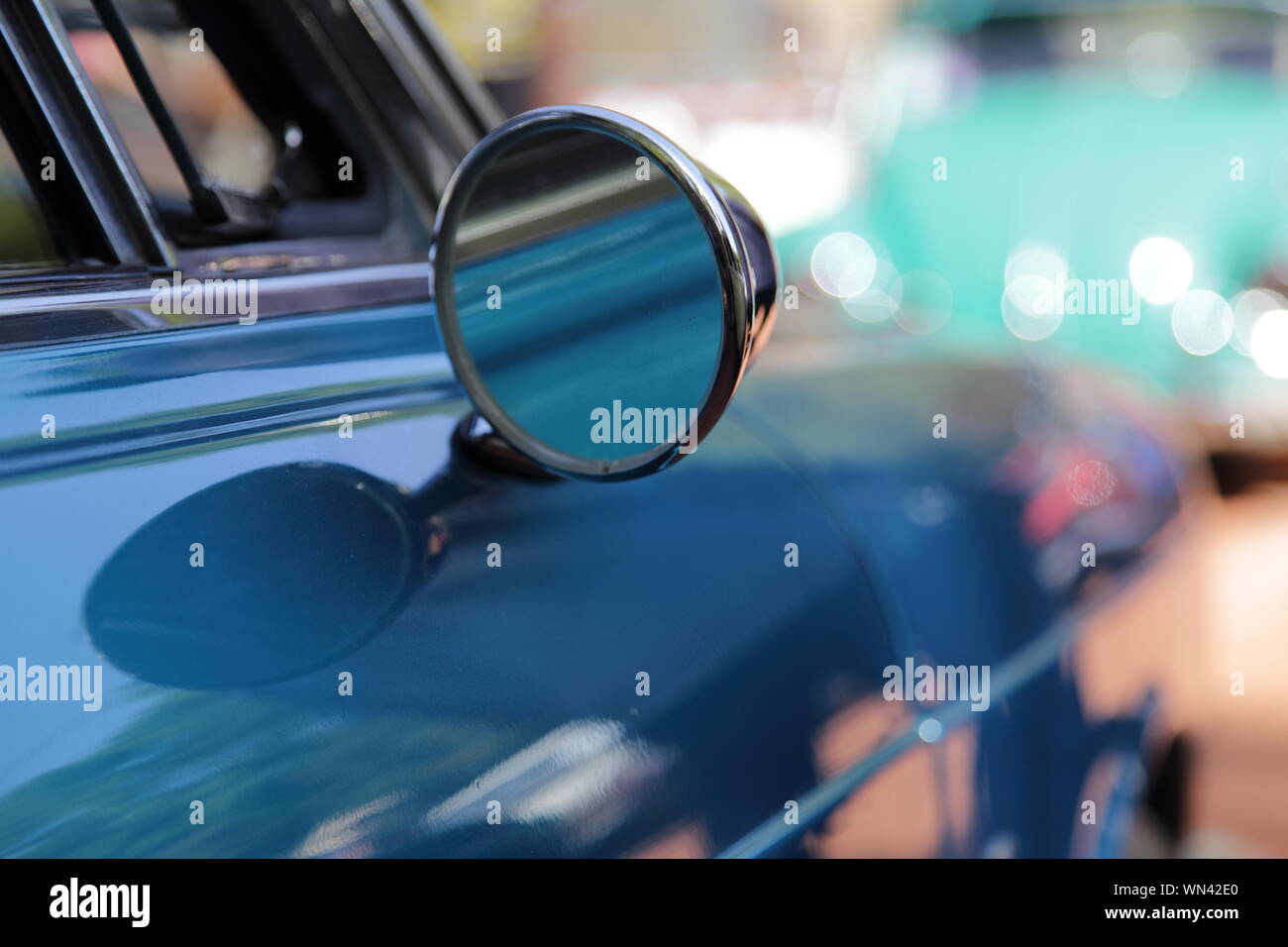 Reflection side view mirror vintage car hi-res stock photography and ...