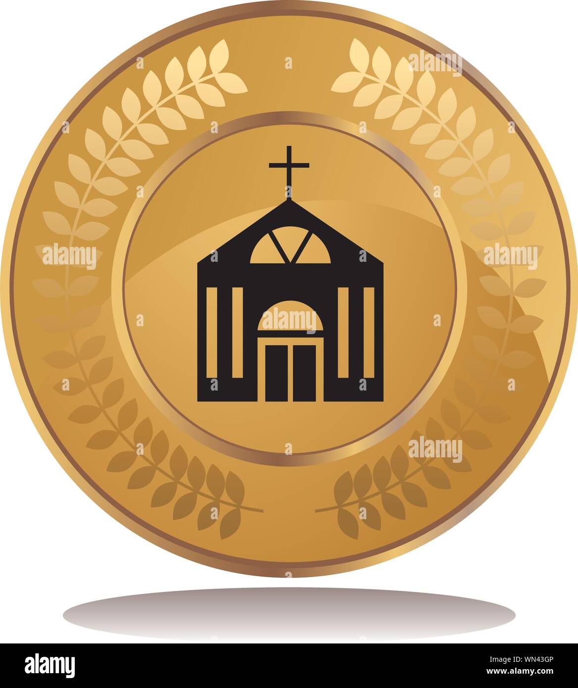 Church Icon Set Stock Vector Image & Art - Alamy
