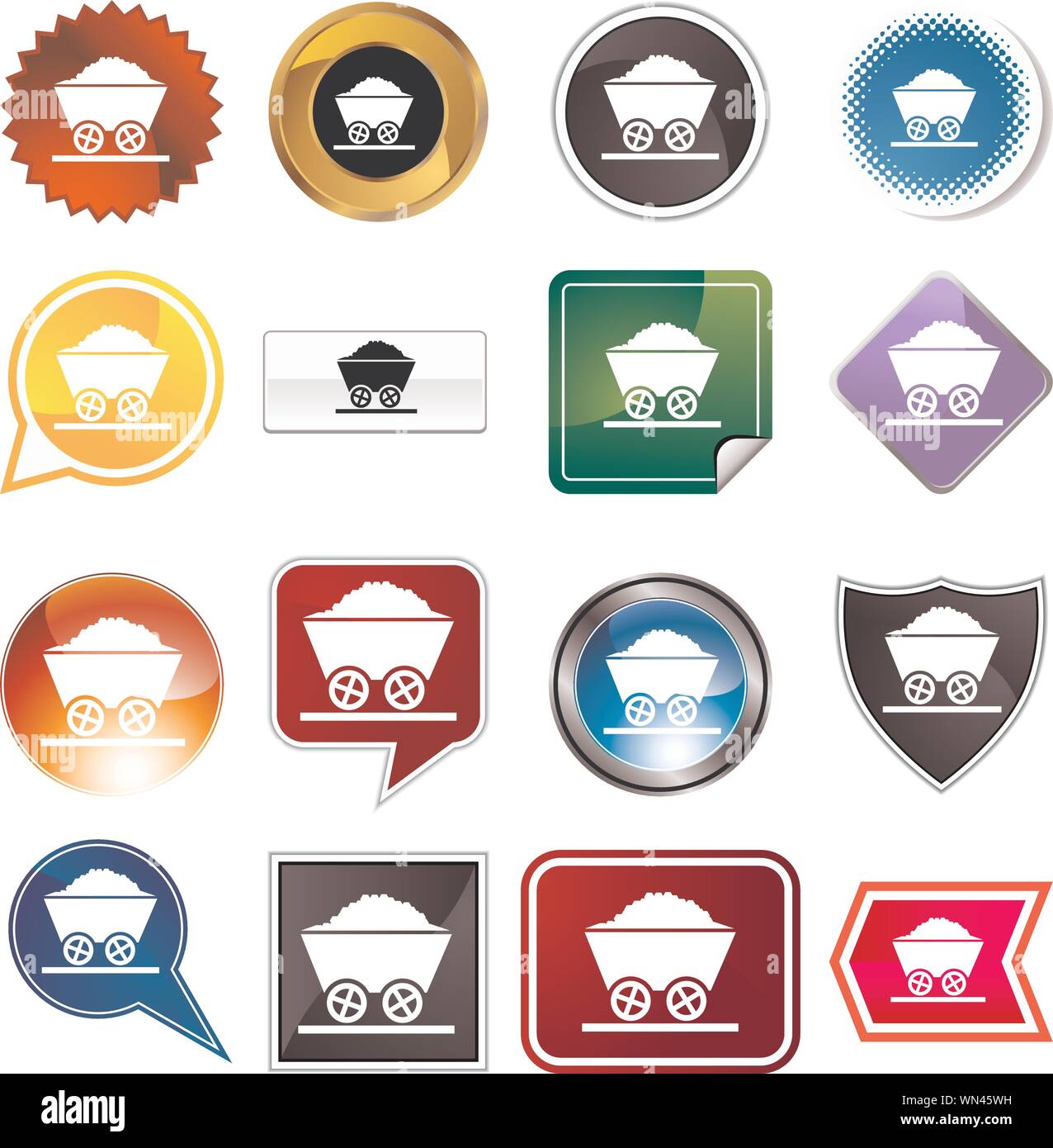 Mining coal minerals gold Stock Vector Images - Alamy