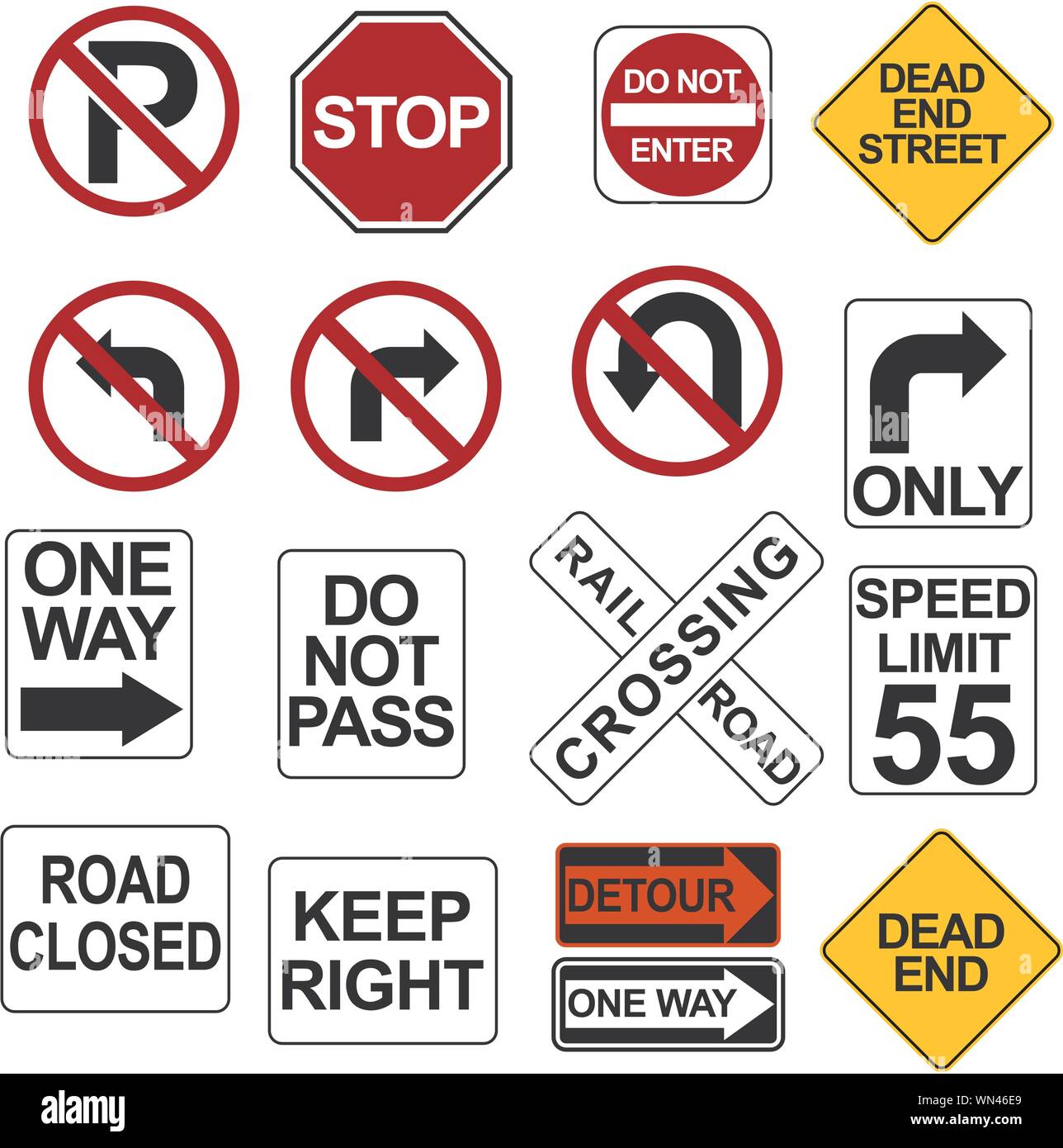 Left arrow parking sign Stock Vector Images - Alamy