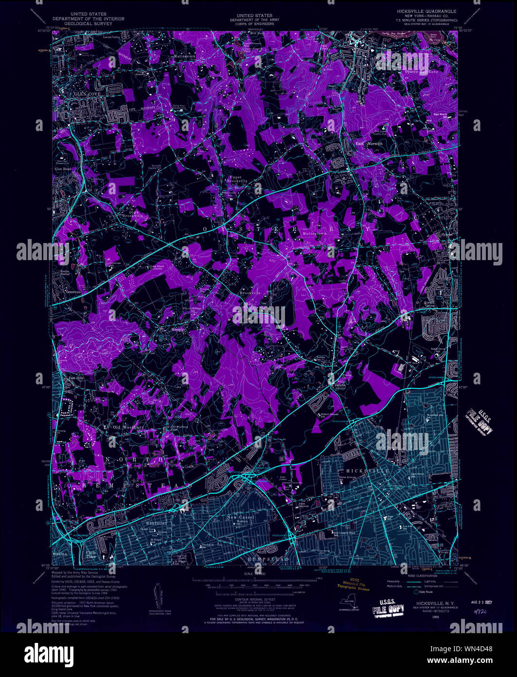 Map of hicksville hi-res stock photography and images - Alamy