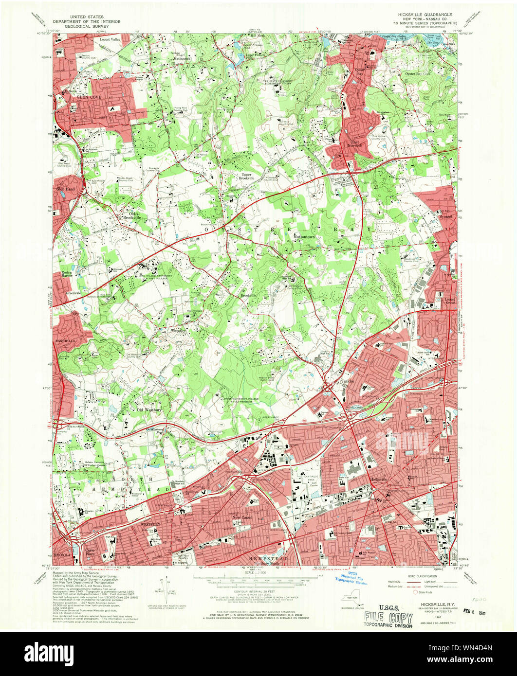 Map of hicksville hi-res stock photography and images - Alamy