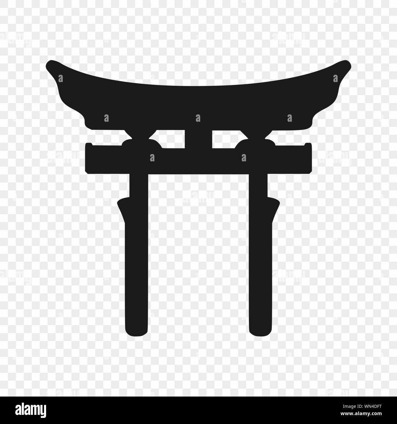 Japanese torii gate Black and White Stock Photos & Images - Alamy
