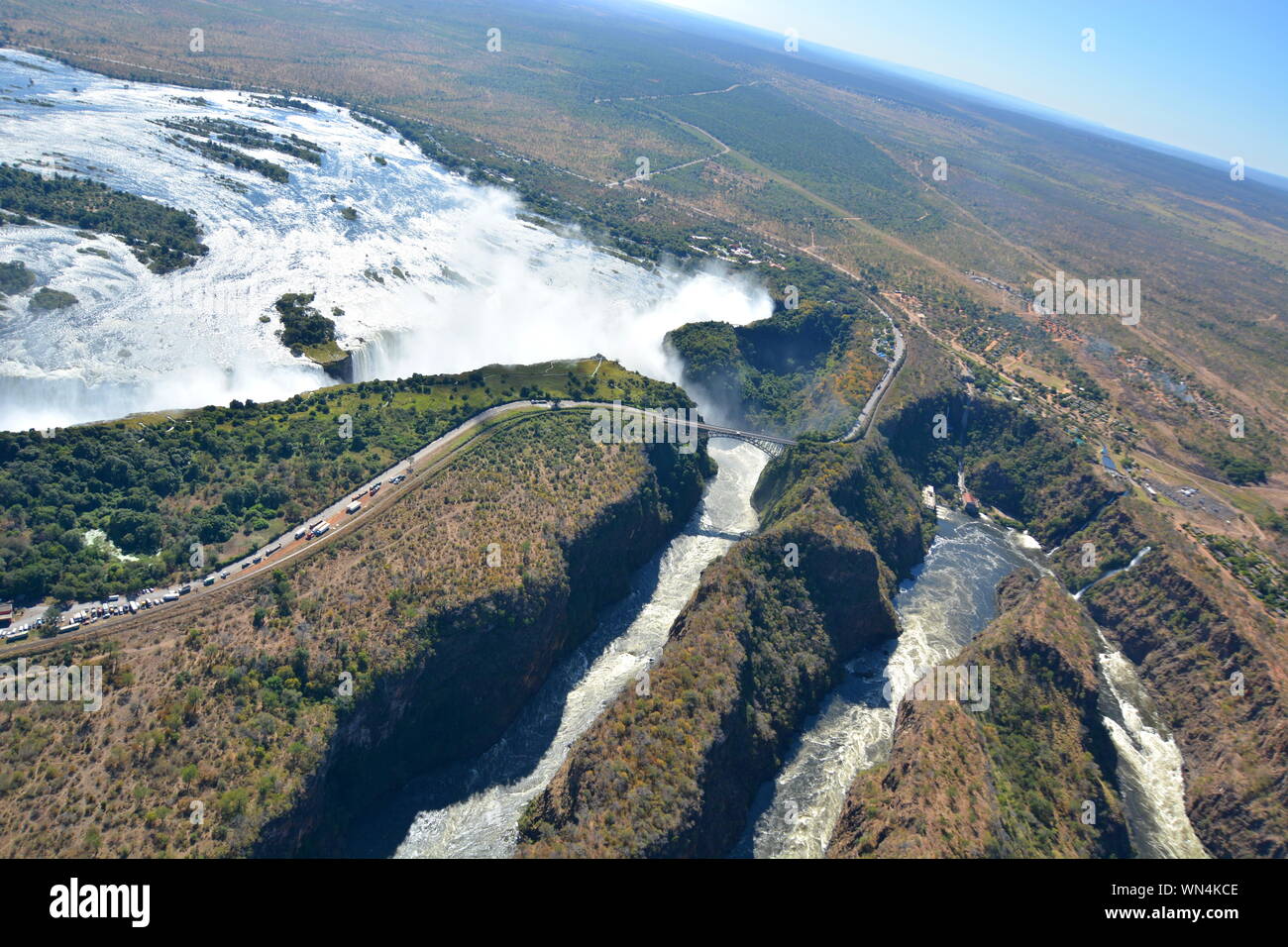 Aerial view of victoria falls hi-res stock photography and images - Alamy