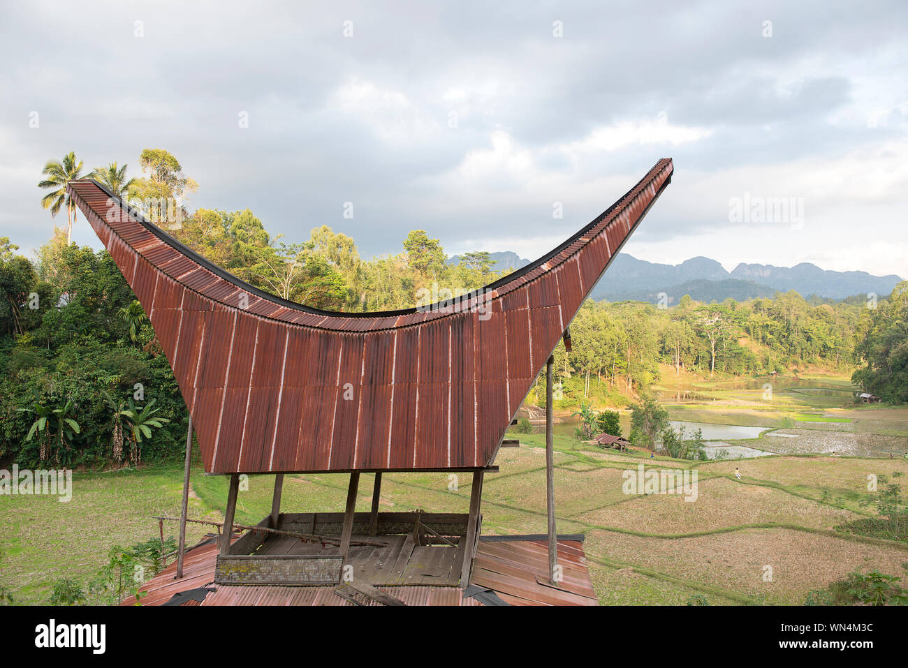 Traditional Alang rice barn, Rantepao, Tana Toraja, South Sulawesi ...