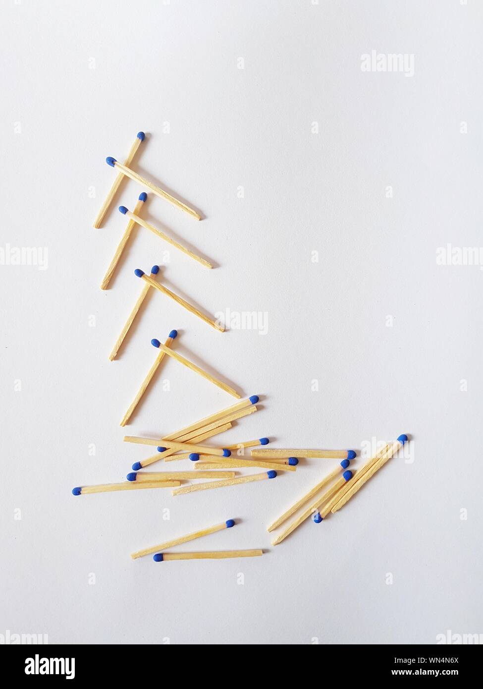 Blue matchsticks hi-res stock photography and images - Alamy