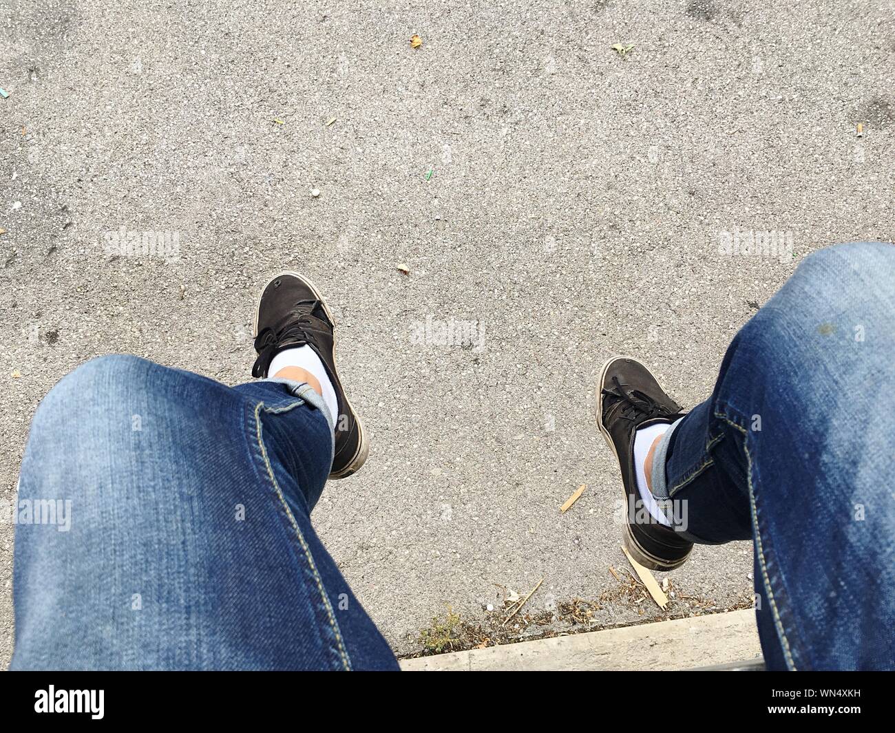 Shoe dangling hi-res stock photography and images - Alamy