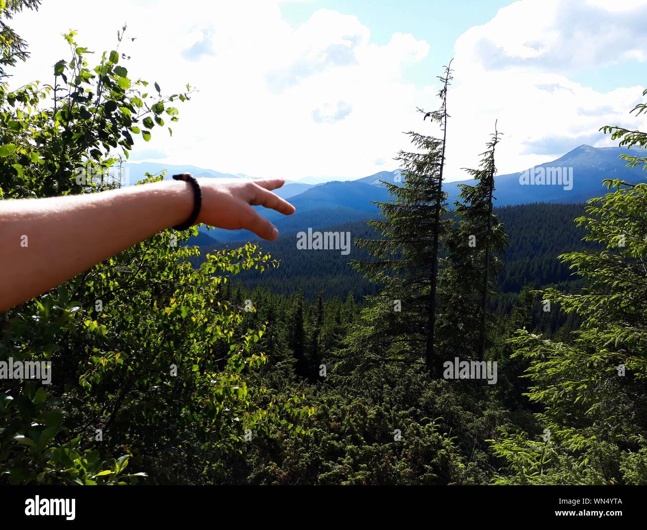 Man Pointing Towards Sky High Resolution Stock Photography and Images ...