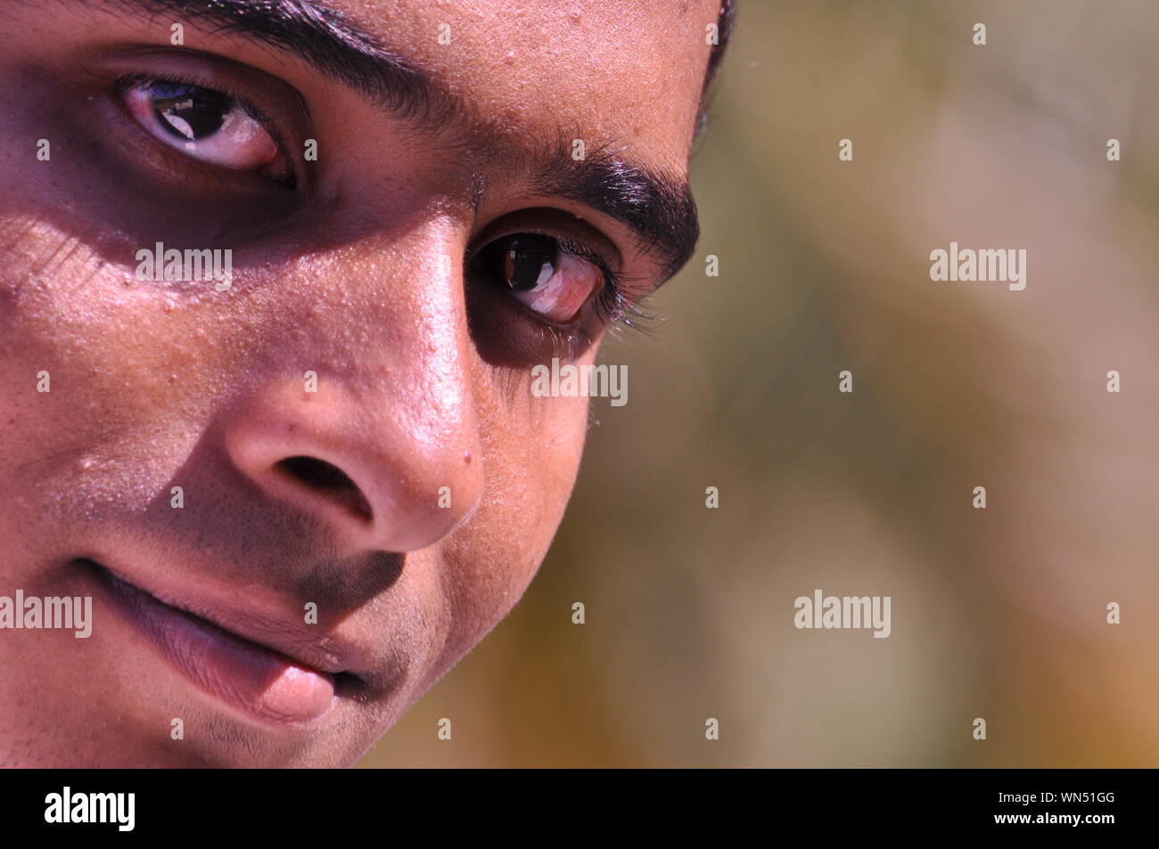 Indian man human face smiling hi-res stock photography and images - Alamy