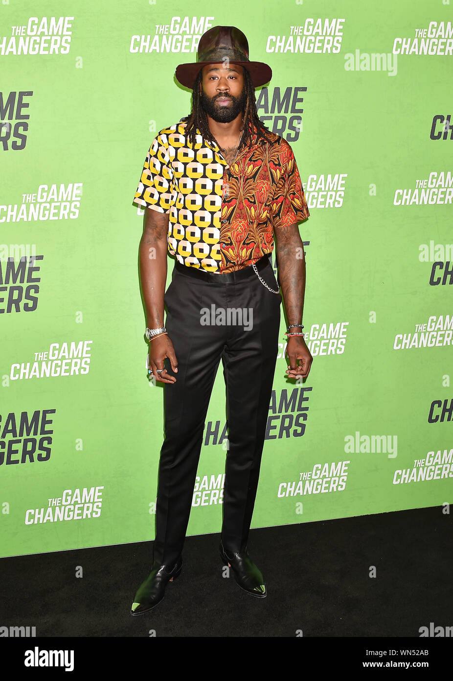 HOLLYWOOD, CA - SEPTEMBER 04: DeAndre Jordan attends the LA Premiere Of ...