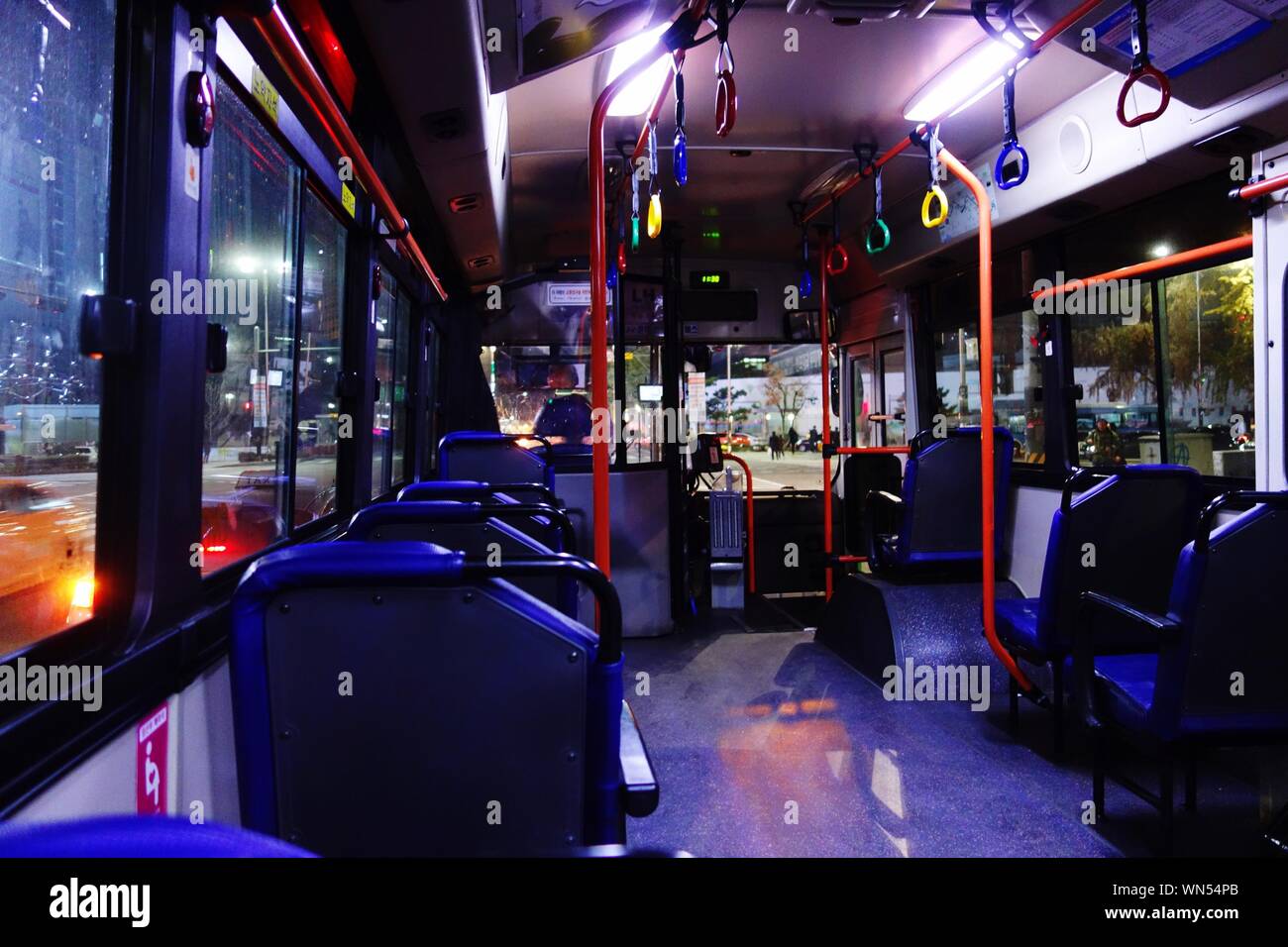 Interior illuminated bus bus hi-res stock photography and images - Alamy