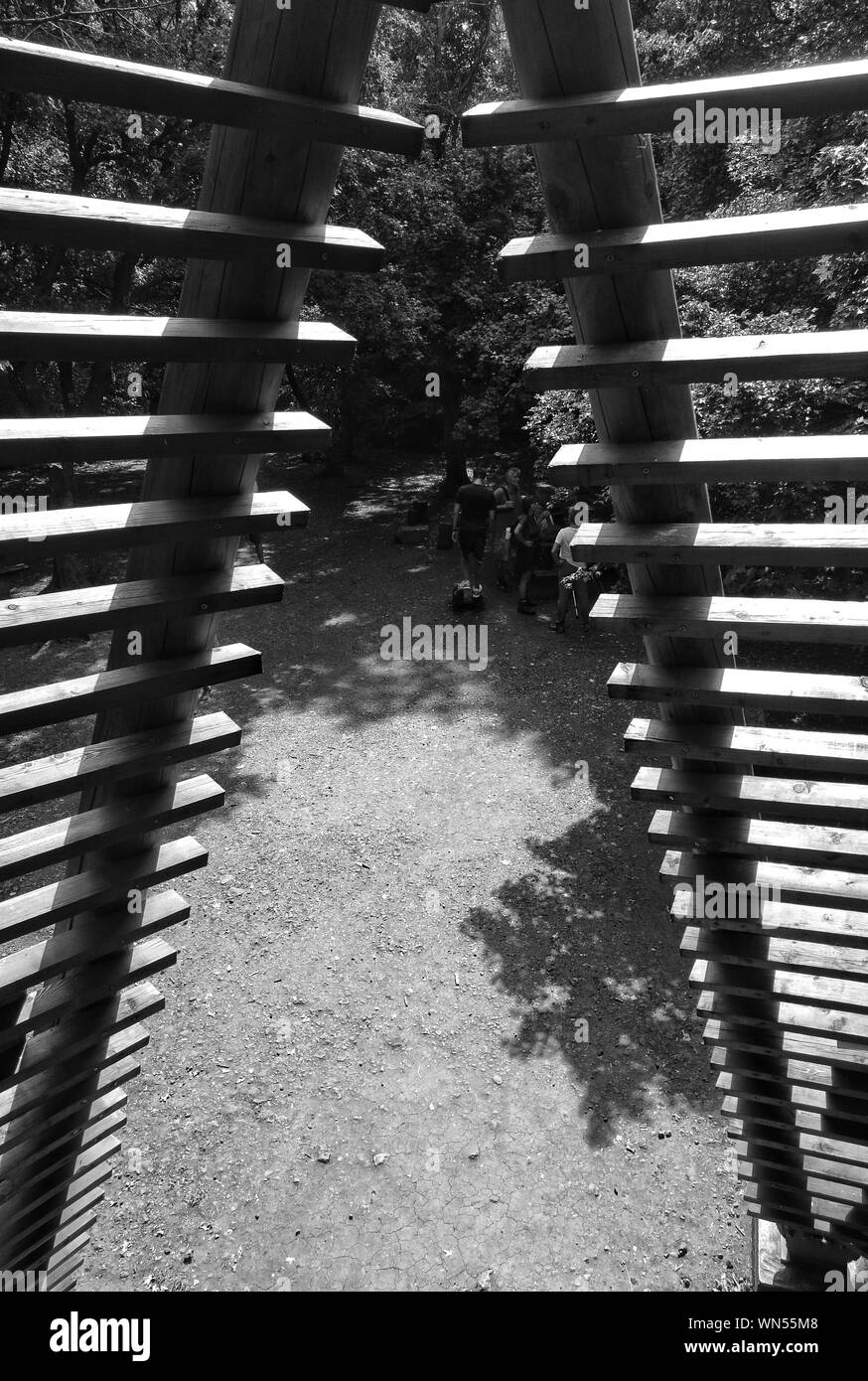 Wooden ladders hi-res stock photography and images - Alamy