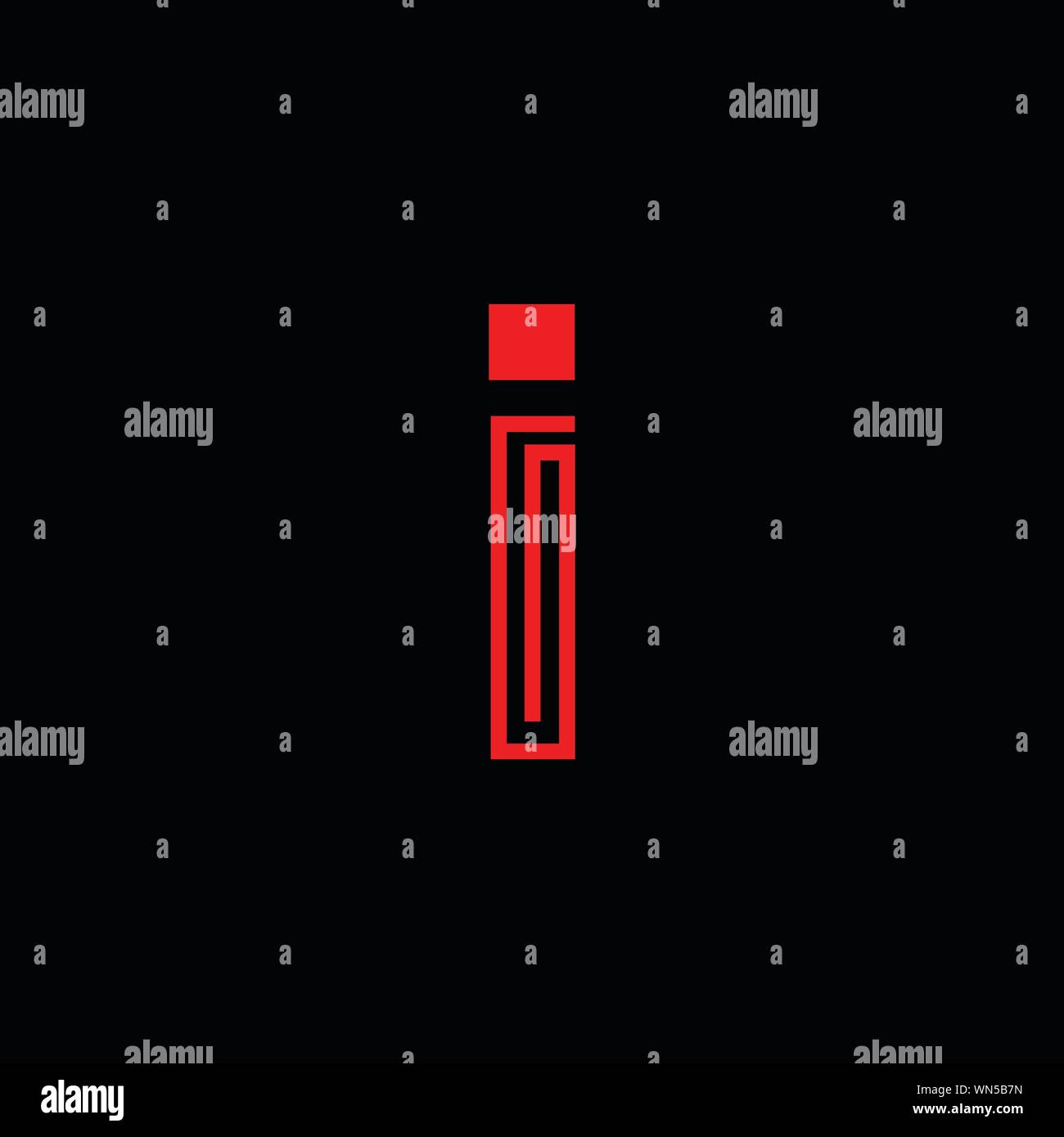 Creative Innovative Initial Letter logo II I. Minimal luxury Monogram ...