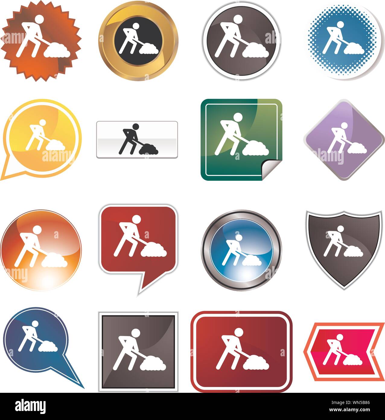 Construction Icon Set Stock Vector Image & Art - Alamy