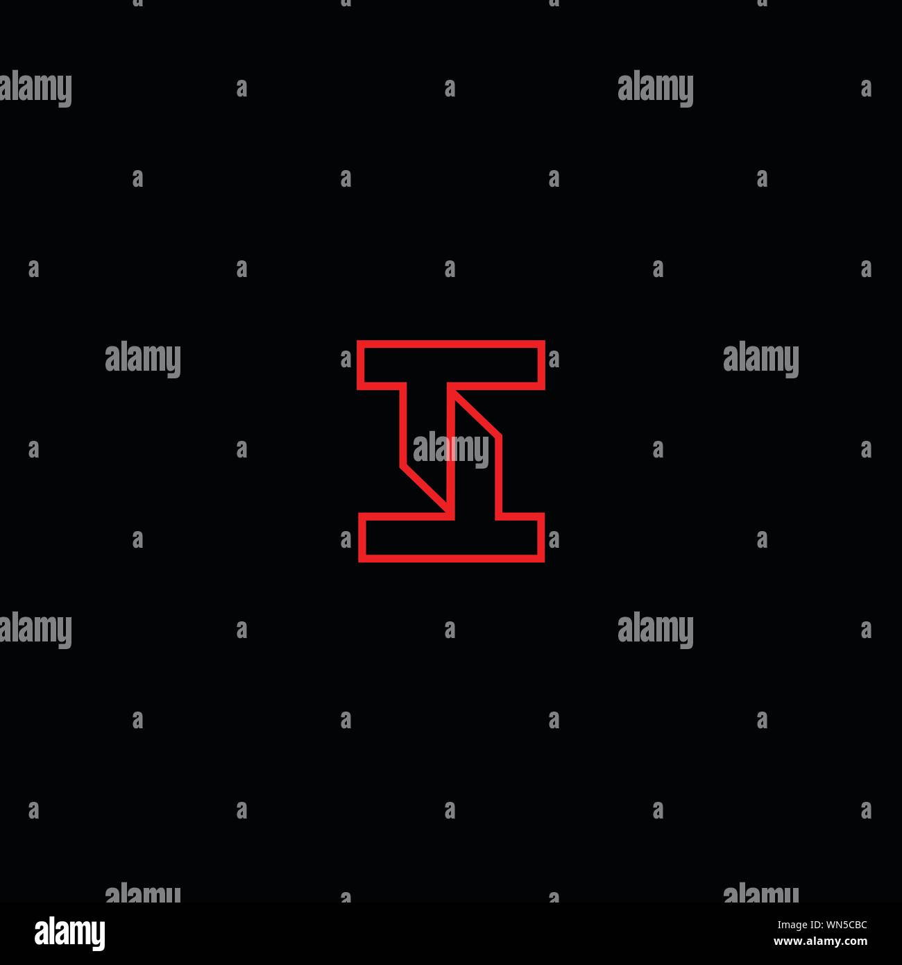 Creative Innovative Initial Letter logo II I. Minimal luxury Monogram ...