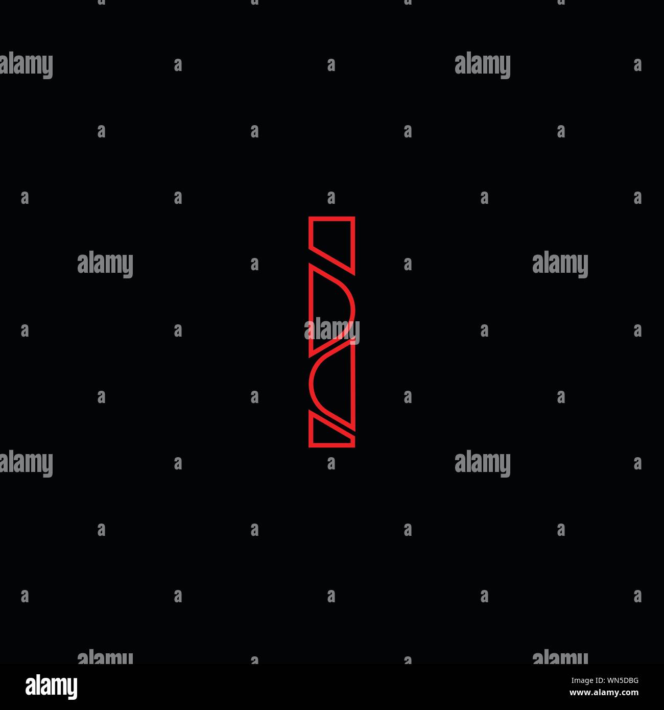 Creative Innovative Initial Letter logo II I. Minimal luxury Monogram ...