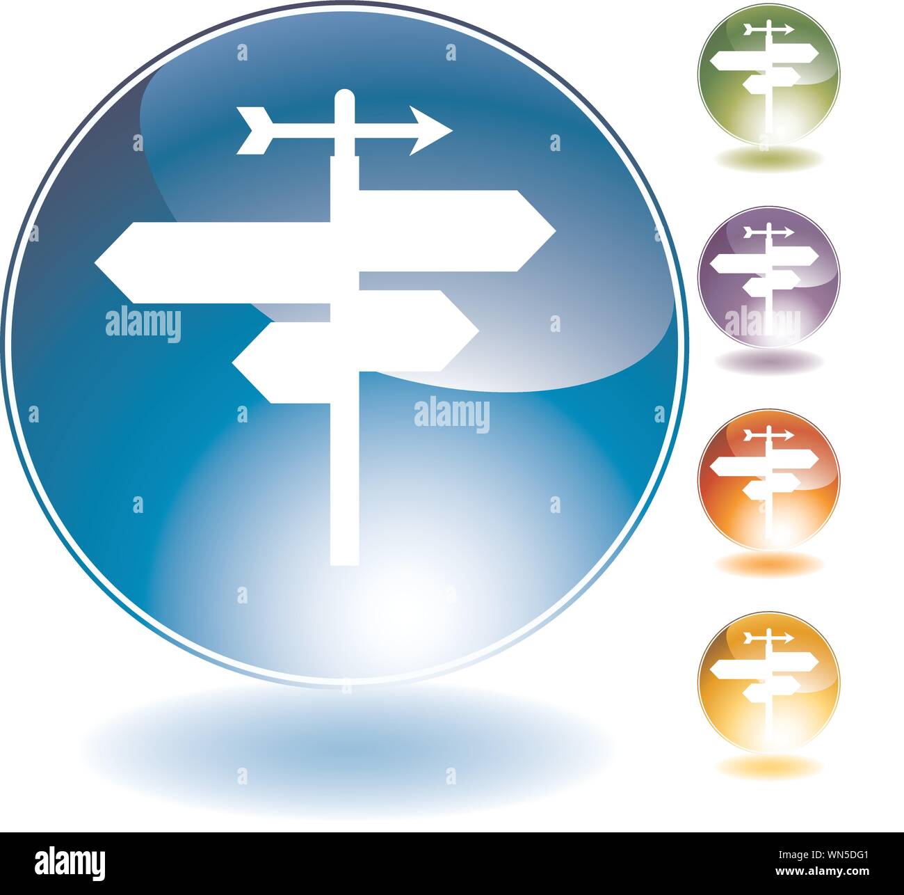 Crossroads Crystal Icon Stock Vector Image & Art - Alamy