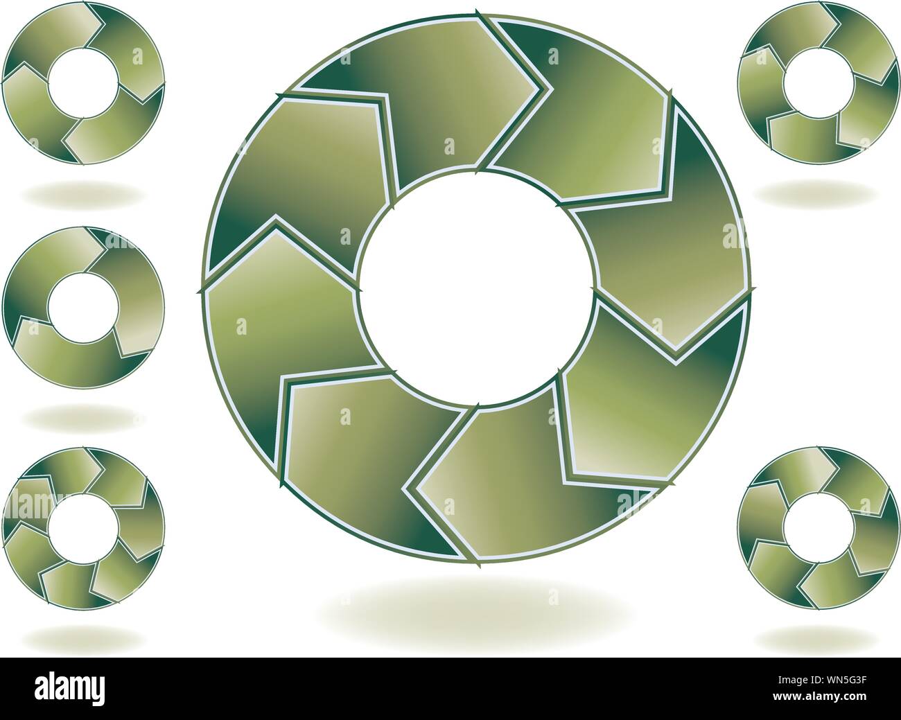 Chevron Green Diagram Stock Vector Image & Art - Alamy