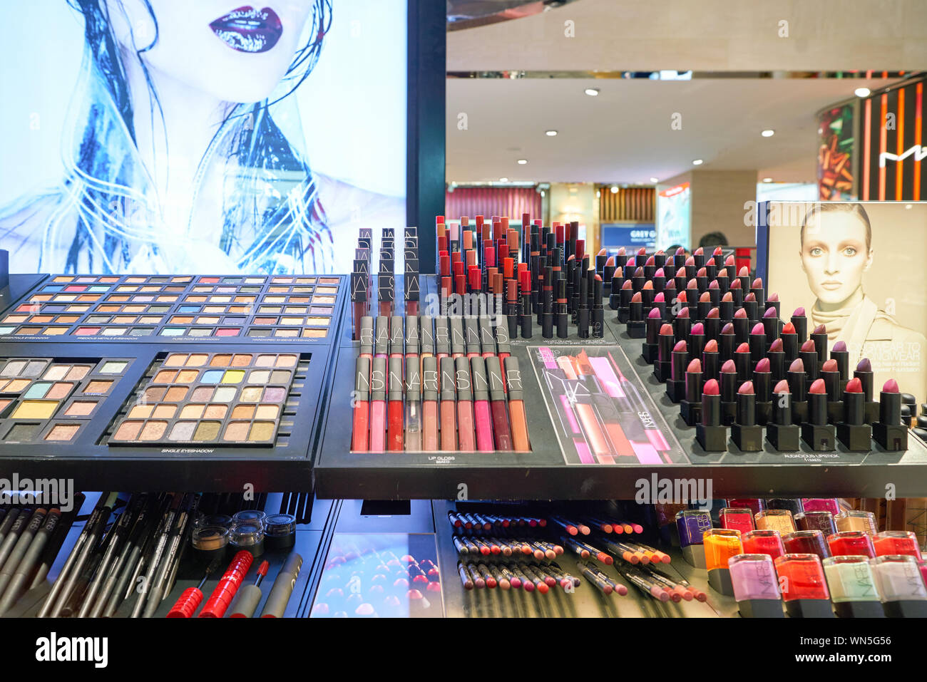 DUBAI, UAE - CIRCA JANUARY, 2019: cosmetics on display at Dubai ...