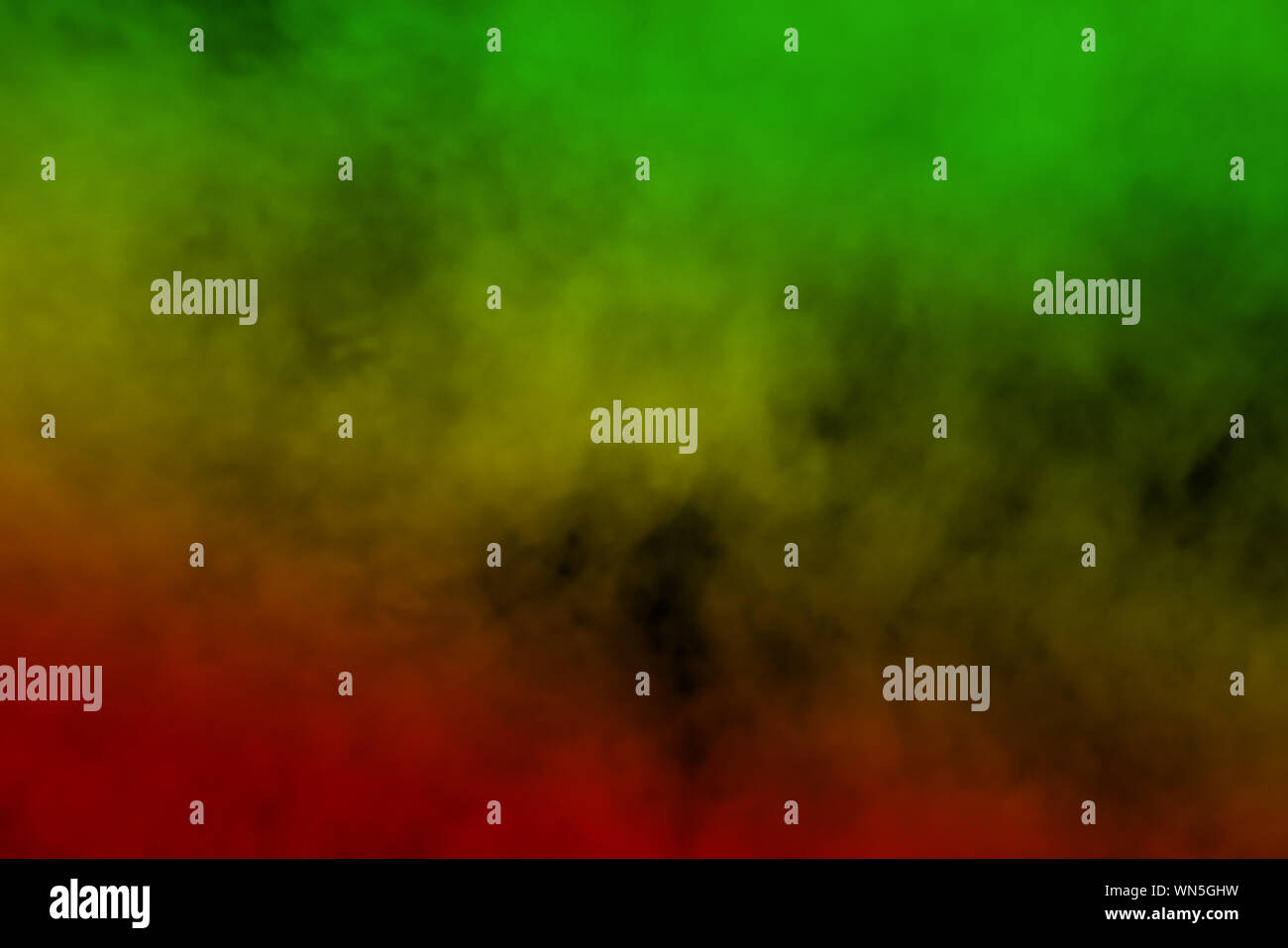 abstract background smoke curves and wave reggae colors green, yellow ...