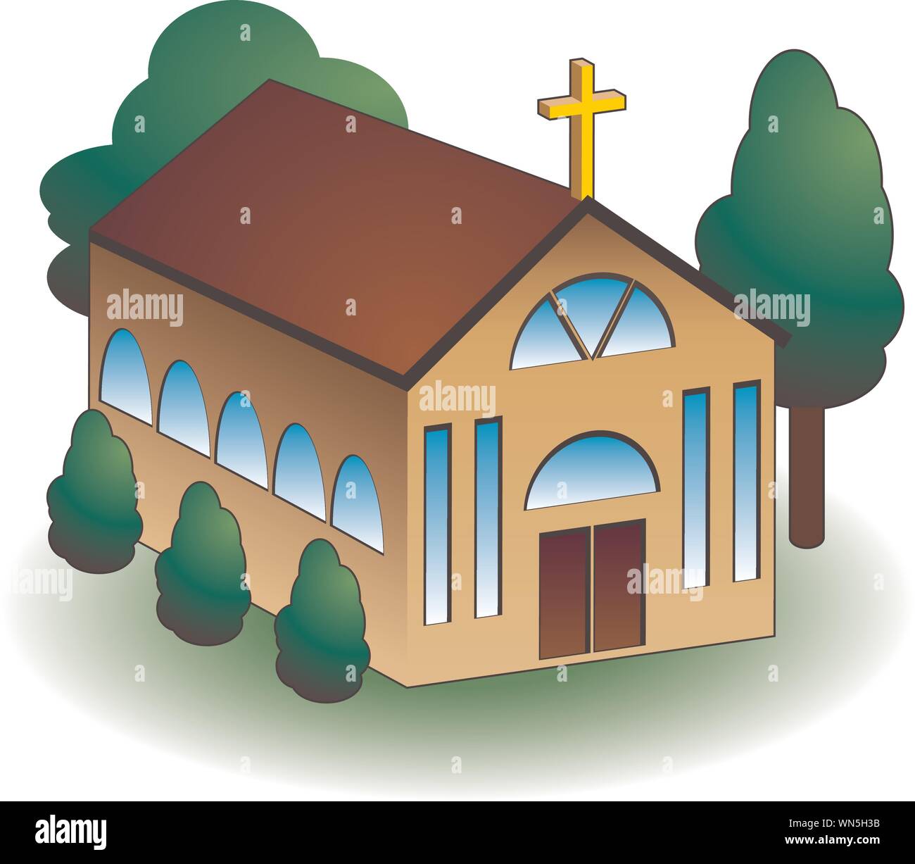 White churches Cut Out Stock Images & Pictures - Alamy