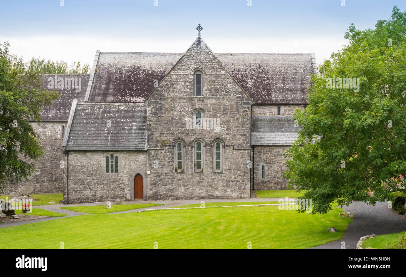 A view of Ballintubber Abbey, near Ballintubber in County Mayo in ...