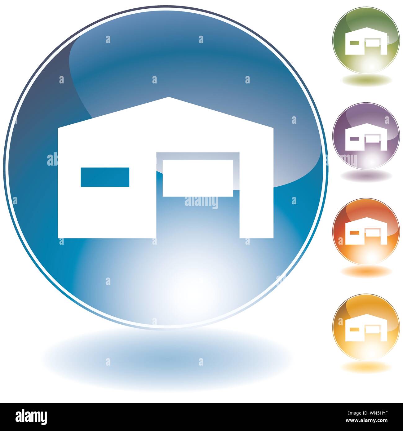 Reflective glass building Stock Vector Images - Alamy