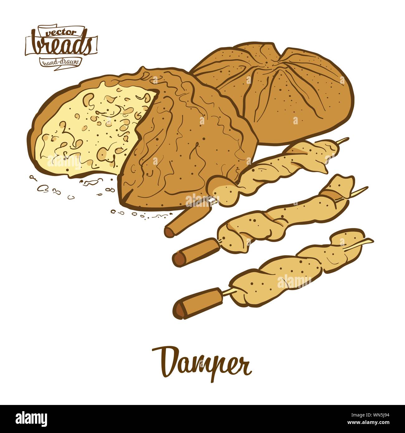 Australian flour Stock Vector Images - Alamy