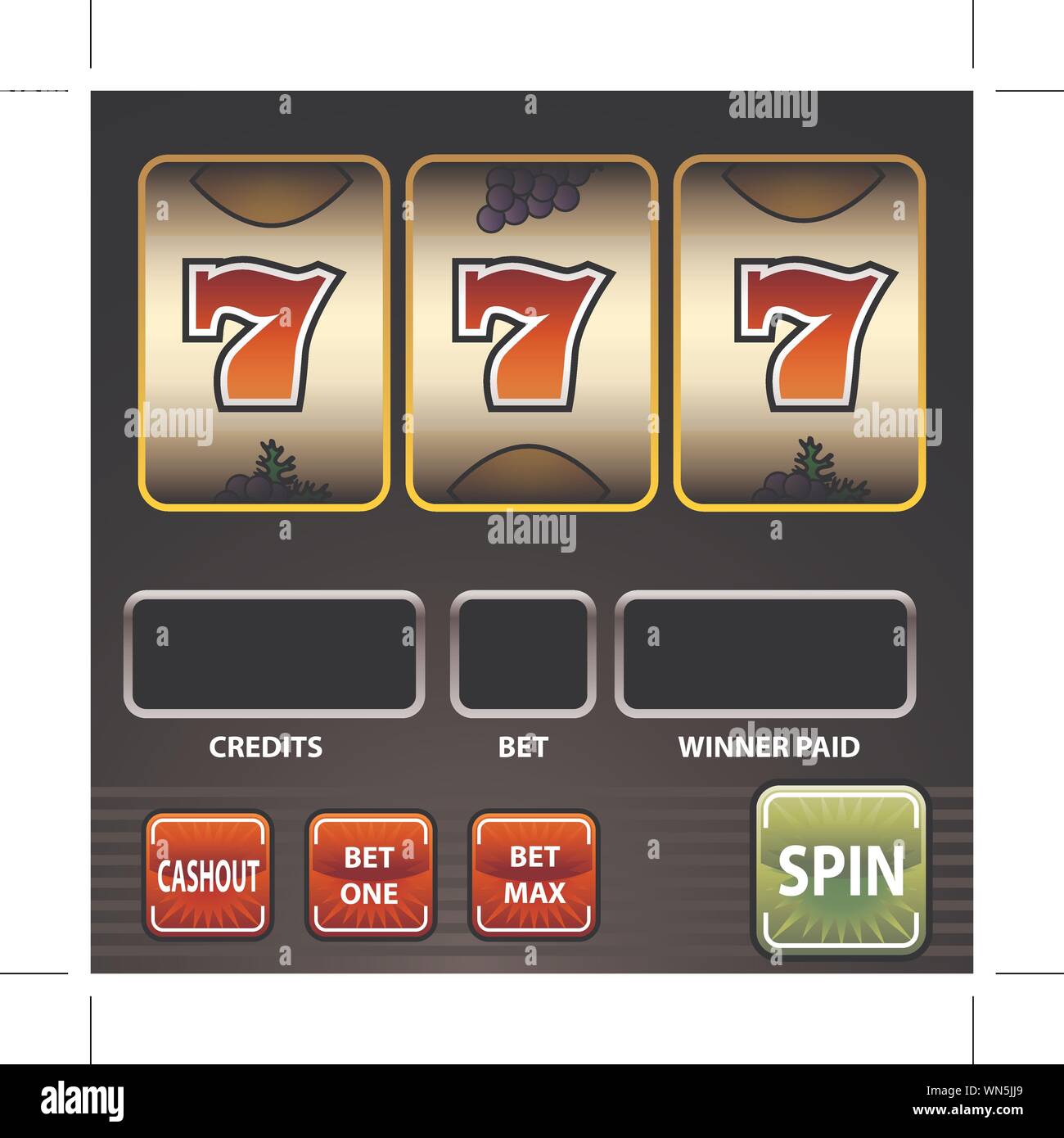 Lucky seven Stock Vector Images - Alamy