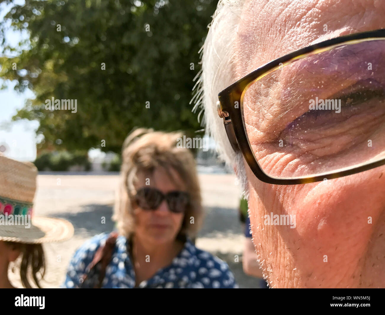 Old man eye close up hi-res stock photography and images - Alamy