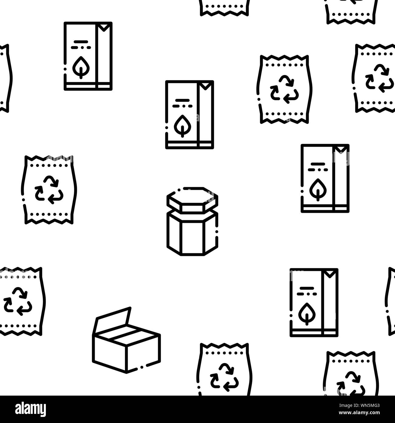 Packaging Seamless Pattern Vector Stock Vector Image & Art - Alamy