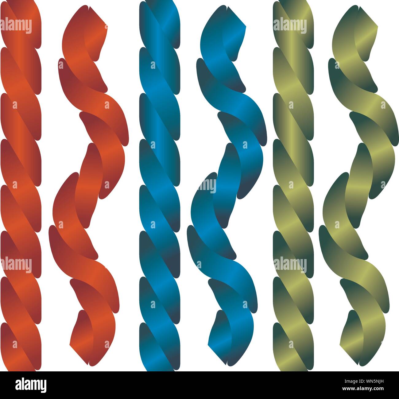 Twisted Rope Colors Stock Vector Image & Art - Alamy