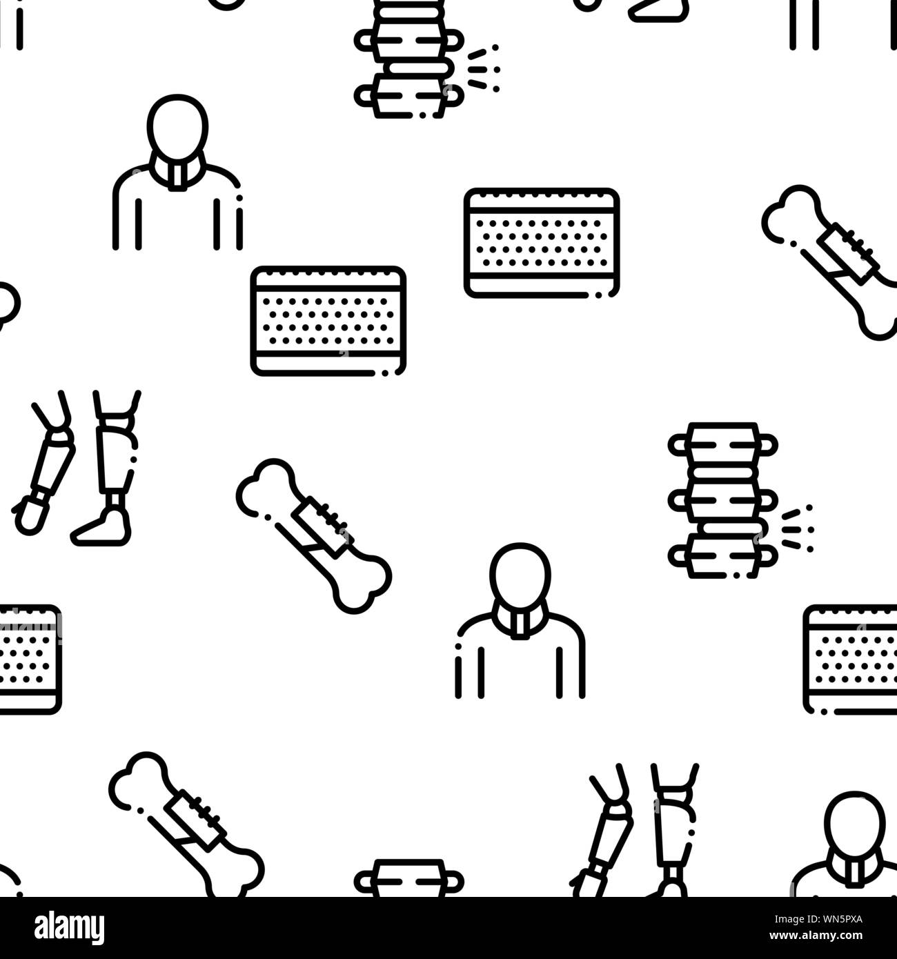 Orthopedic Seamless Pattern Vector Stock Vector Image & Art - Alamy
