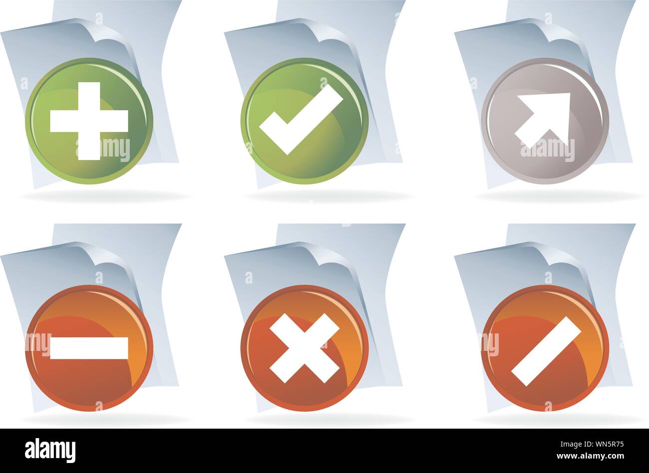 Scripting Document Icons Stock Vector Image & Art - Alamy