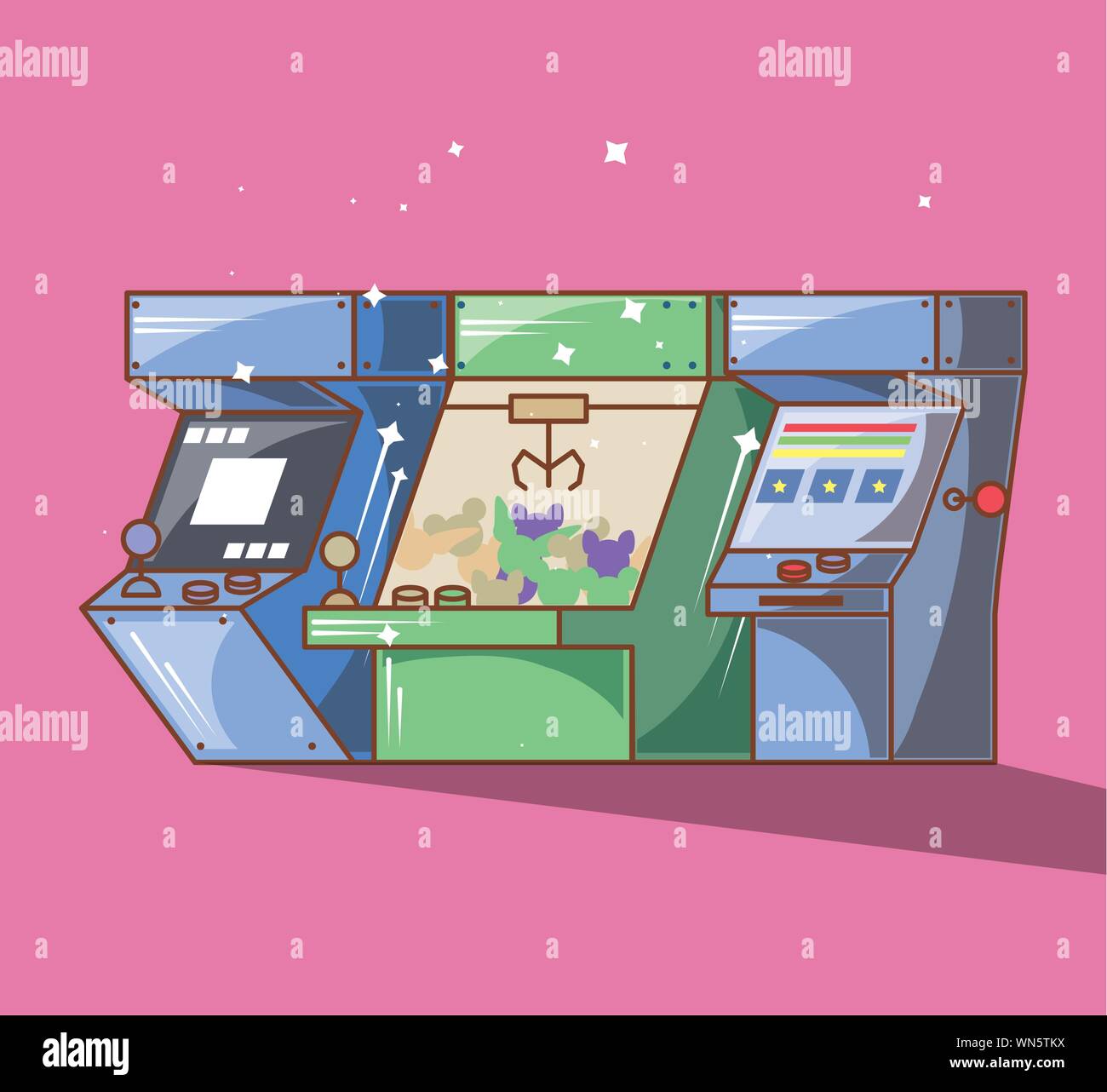 classic video game consoles with differents styles vector illustration ...