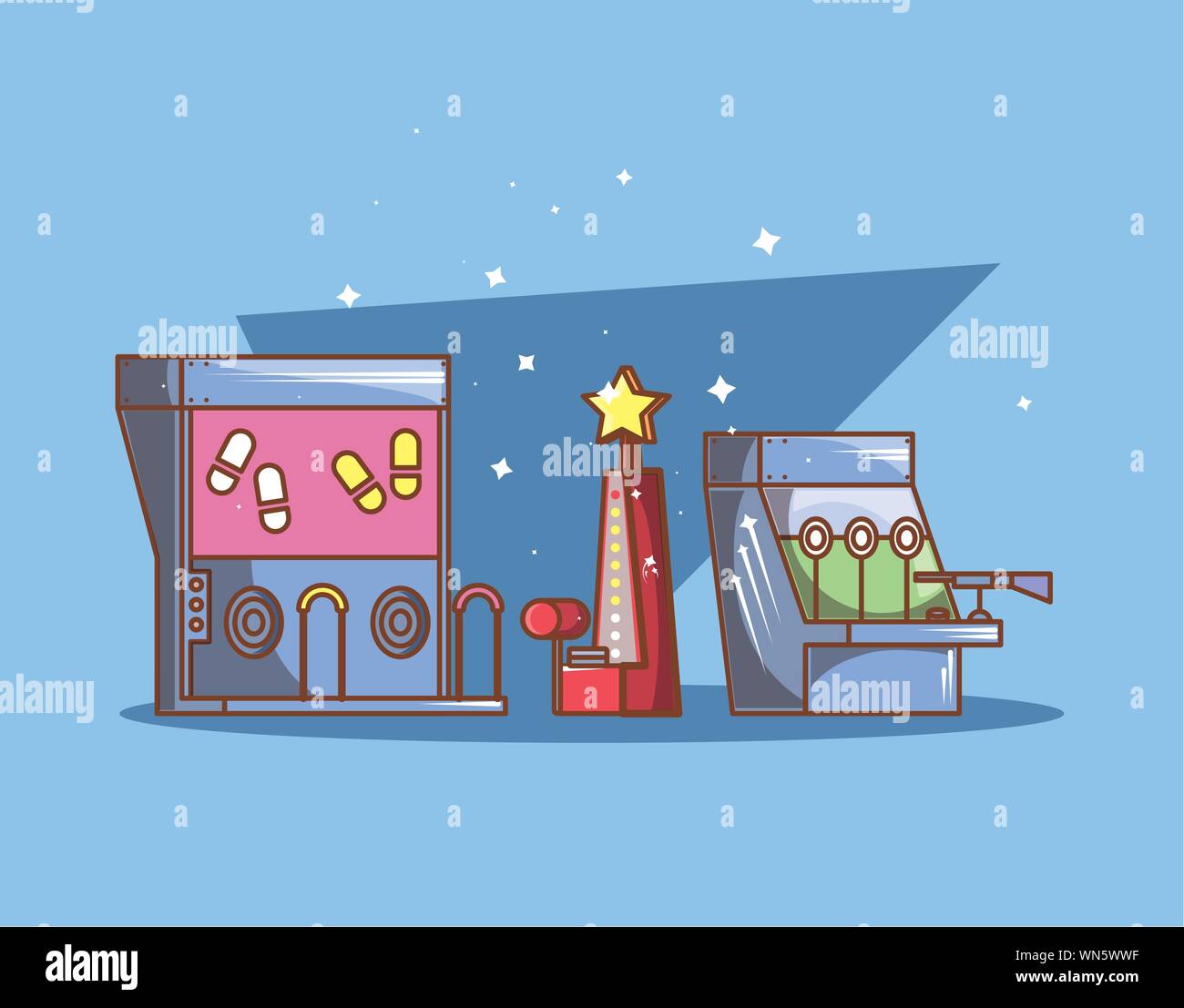 classic video game consoles with differents styles vector illustration ...