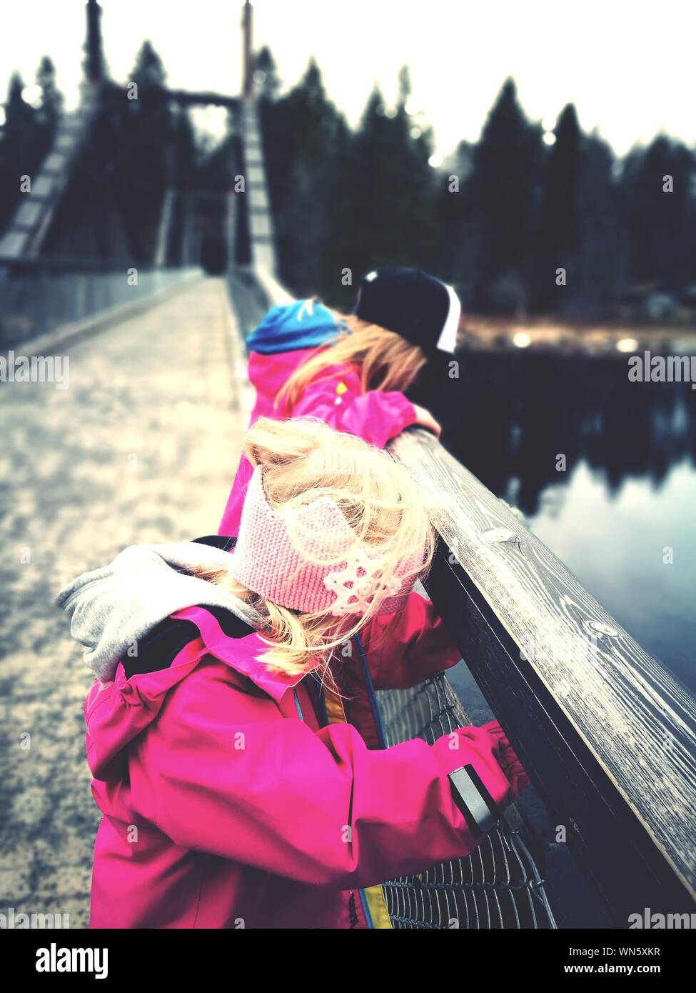 Children water bridge hi-res stock photography and images - Alamy